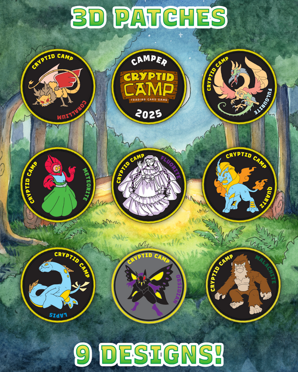 Cryptid Camp PVC 3D Patches
