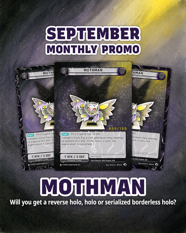 Year 2152 Monthly Pack #7, September 2025- Mothman – Cryptid Camp